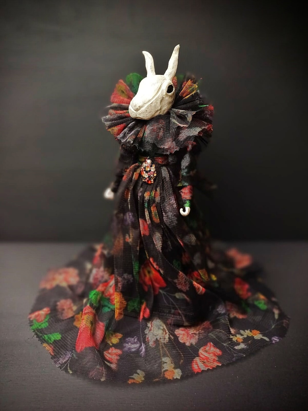 Bunny Art Doll, Anthropomorphic Art, Rabbit Doll, Gothic Decor - Etsy