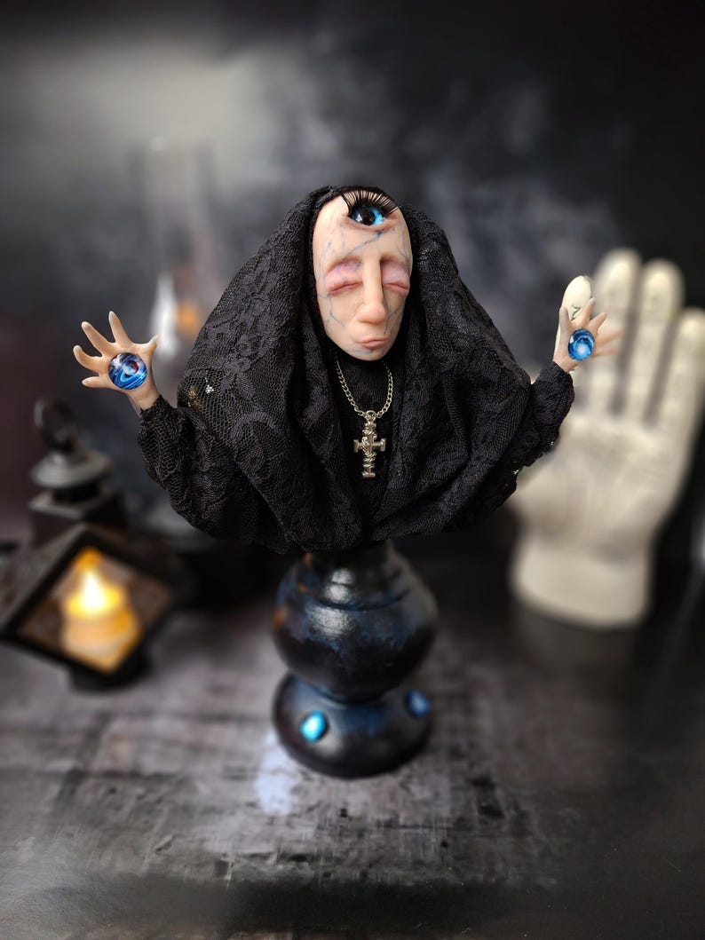 Mystical Fortune Teller Gothic Doll - Unique Art Piece - Etsy