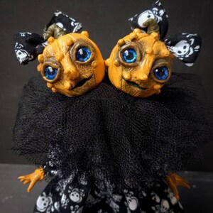 Pumpkin Doll Siamese Twins Conjoined Twins Halloween Decor - Etsy