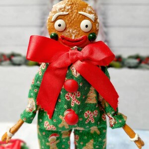 Gingerbread Man Poseable Art Doll Christmas Decor Spooky - Etsy