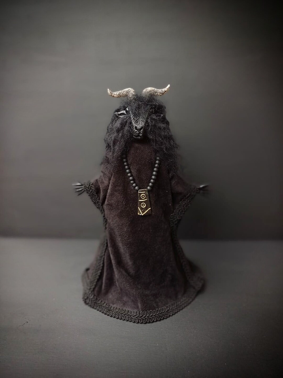Black Phillip Goat Art Doll, the Witch, Baphomet, Gothic Decor ...