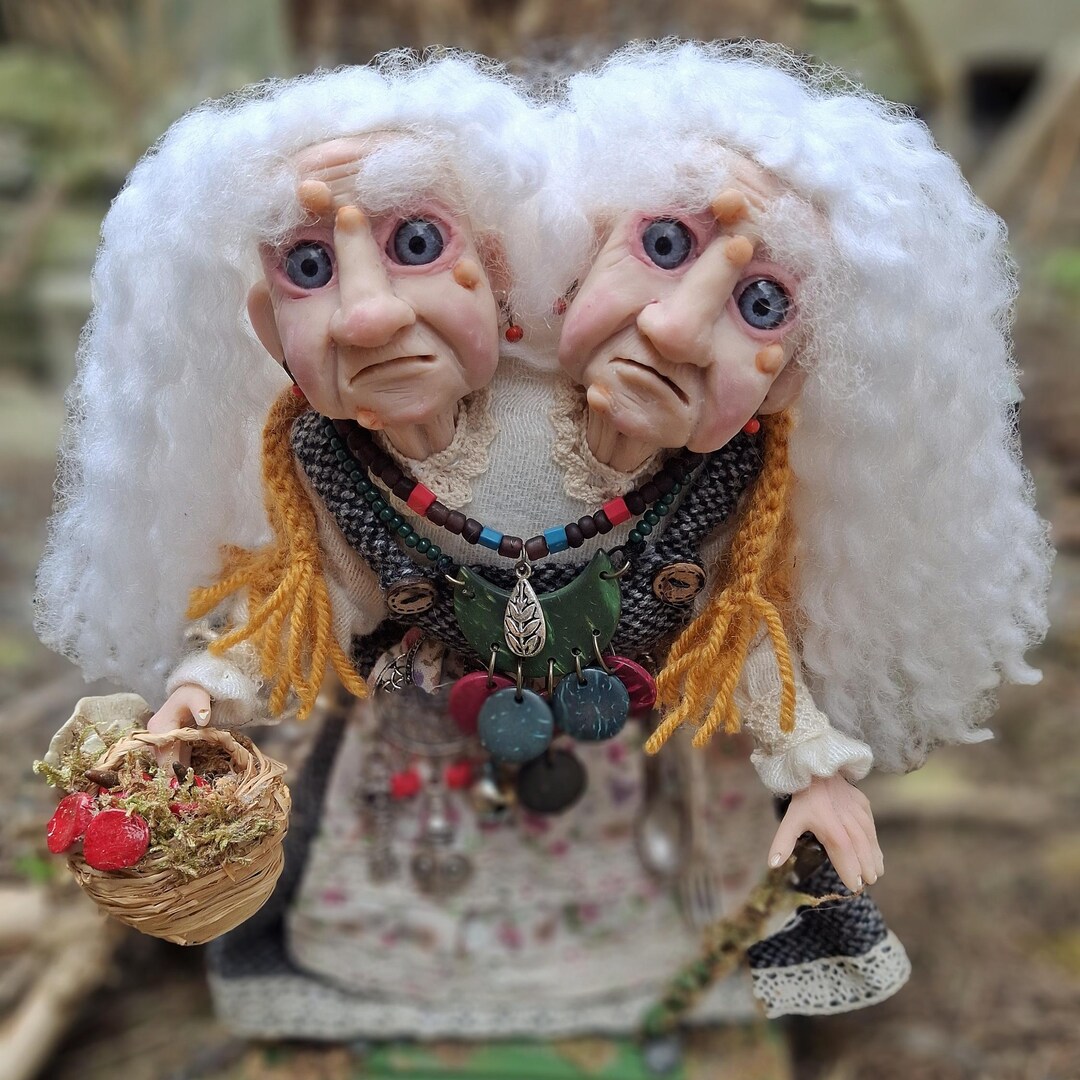 Forest Witch Art Doll, Siamese Twins, Conjoined Twins, Ooak Doll ...