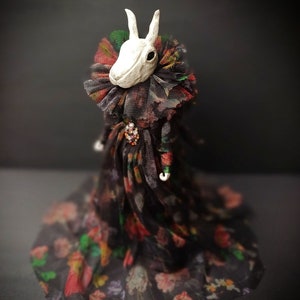 Bunny Art Doll, Anthropomorphic Art, Rabbit Doll, Gothic Decor - Etsy