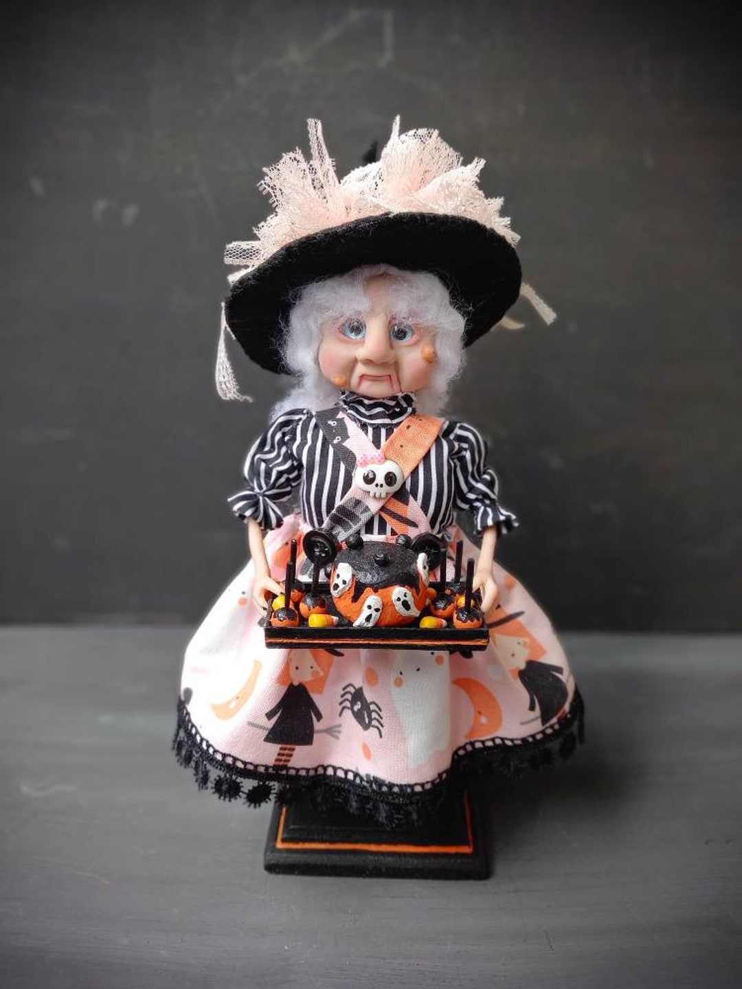 Pastel Witch Witch Art Doll Halloween Decor Ooak Doll - Etsy