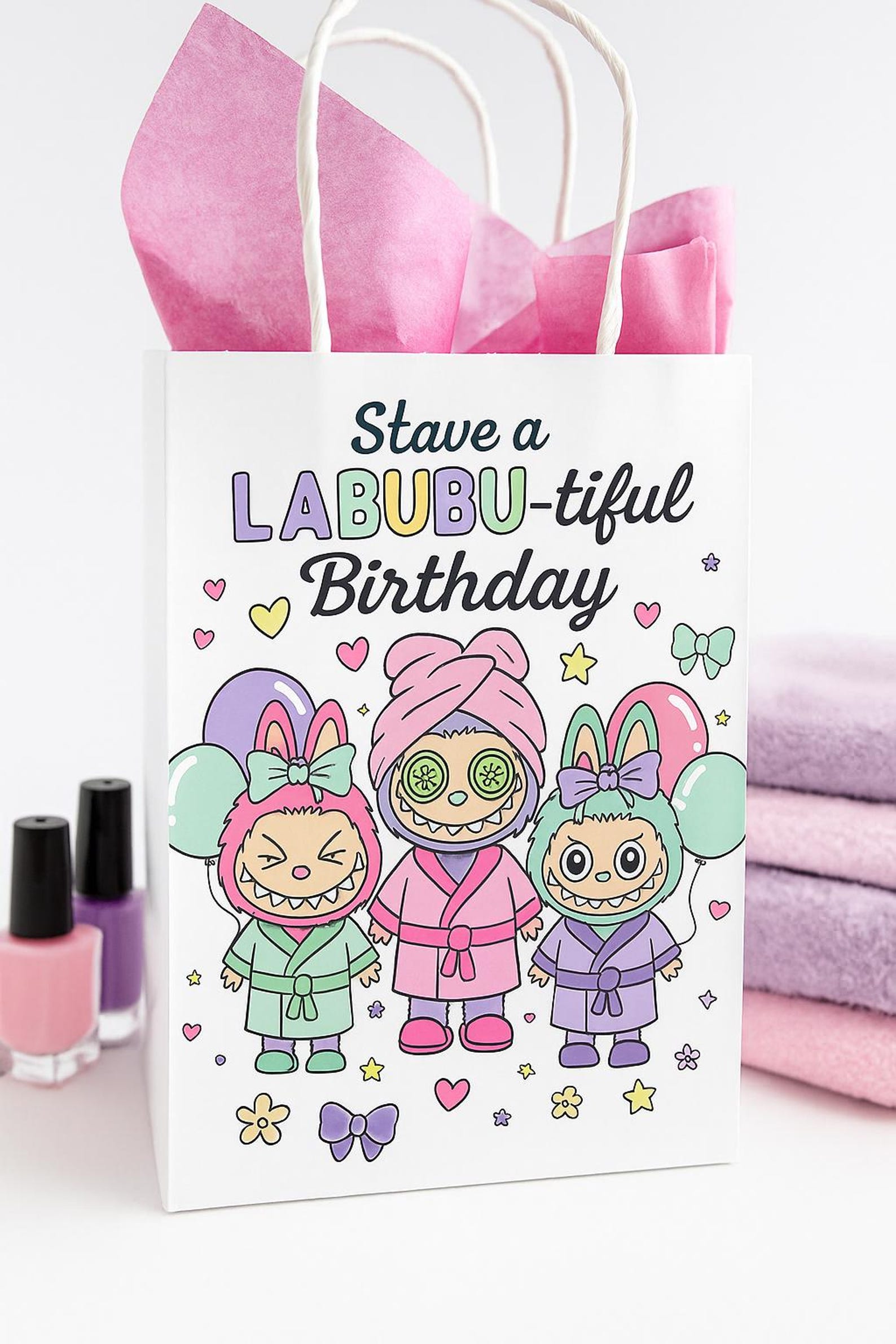 Labubu-tiful Birthday Digital PNG Set | Birthday PNG Set | Labubu-tiful ...