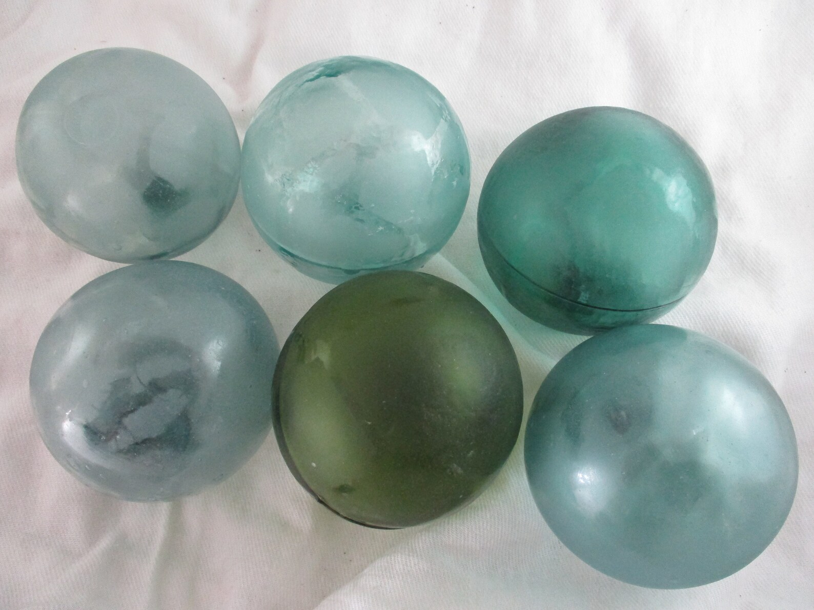 6 Net Patterned Alaska Beach Combed Japanese Glass Floats - Etsy