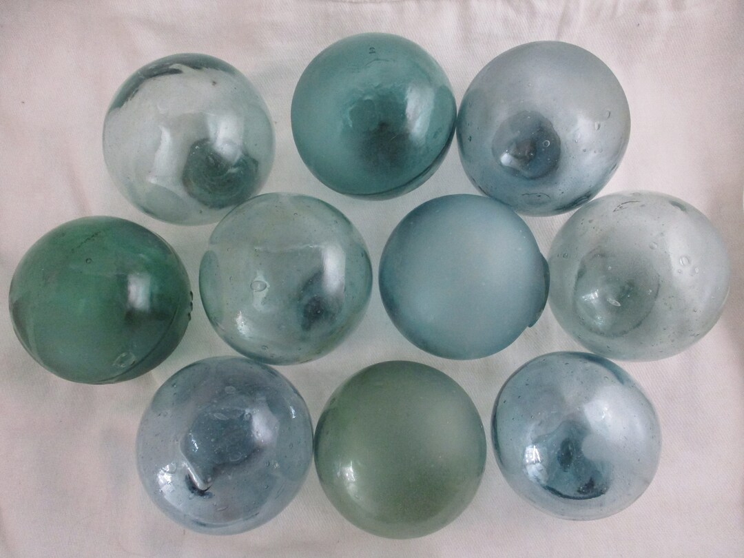 Ten Authentic Vintage Glass Floats, Alaska Beach Combed - Etsy