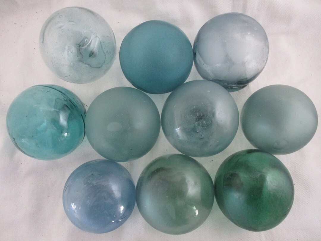 Ten Authentic Vintage Glass Floats, Alaska Beach Combed - Etsy