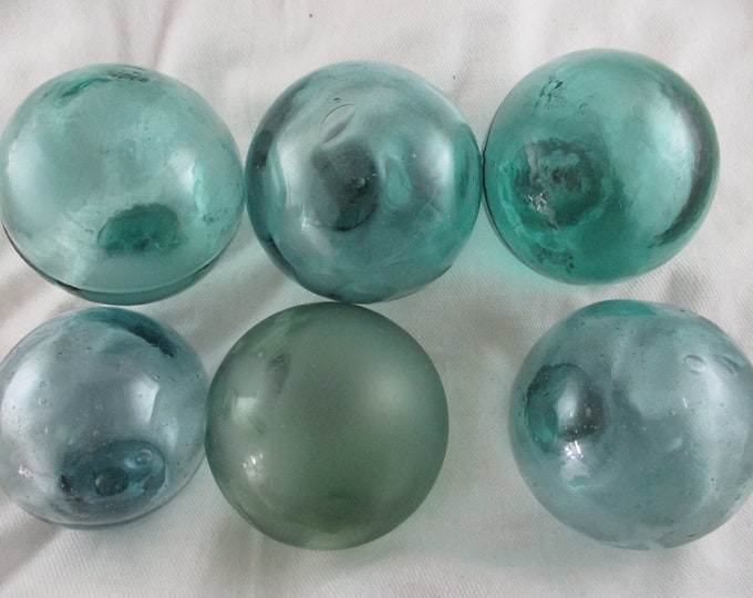 Six Different Colored Authentic Japanese Glass Floats Alaska - Etsy