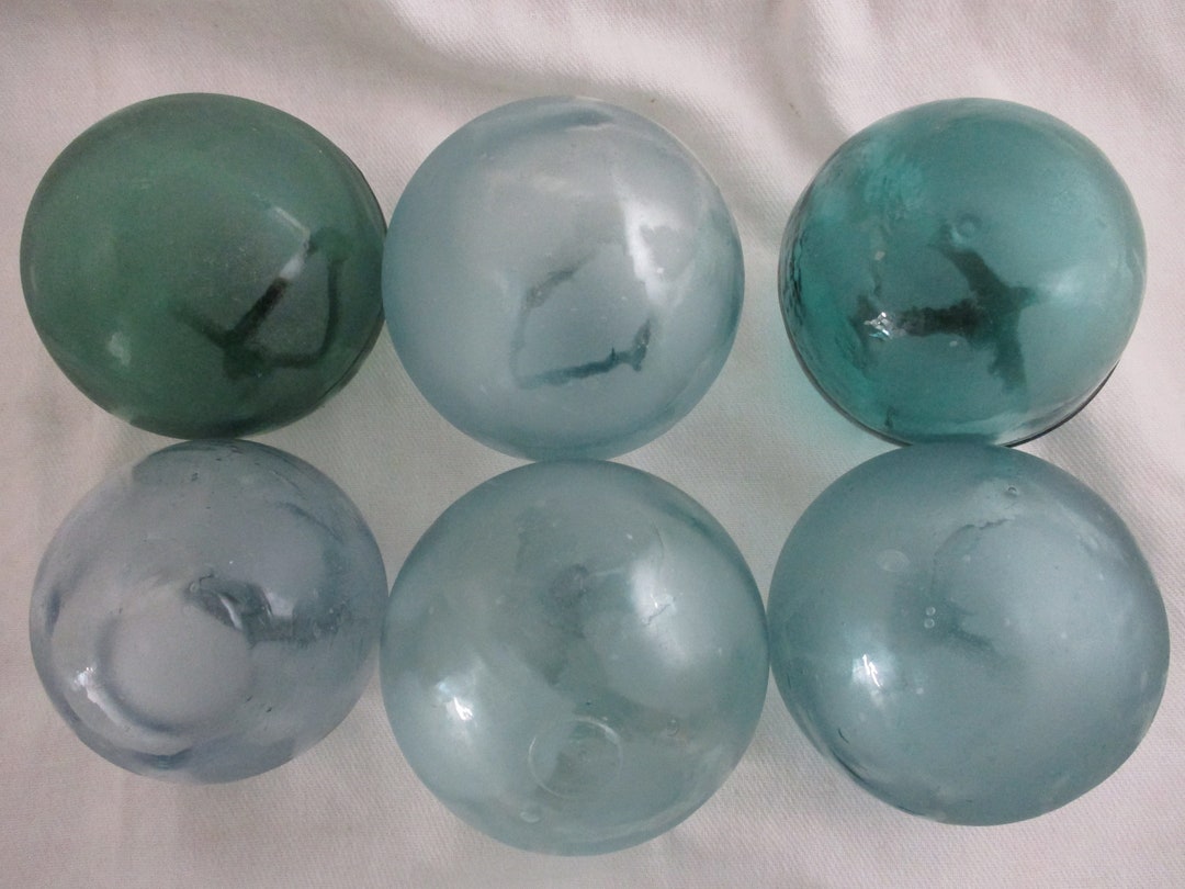 6 Net Patterned Alaska Beach Combed Japanese Glass Floats - Etsy