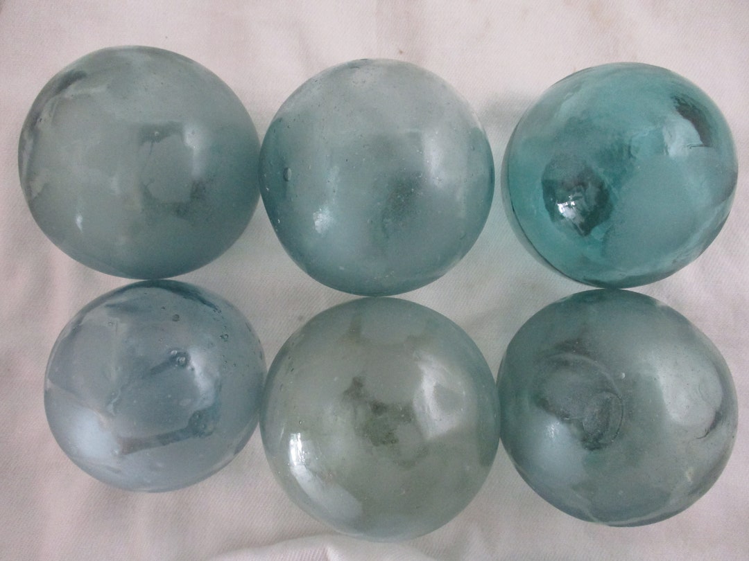 6 Net Patterned Alaska Beach Combed Japanese Glass Floats - Etsy