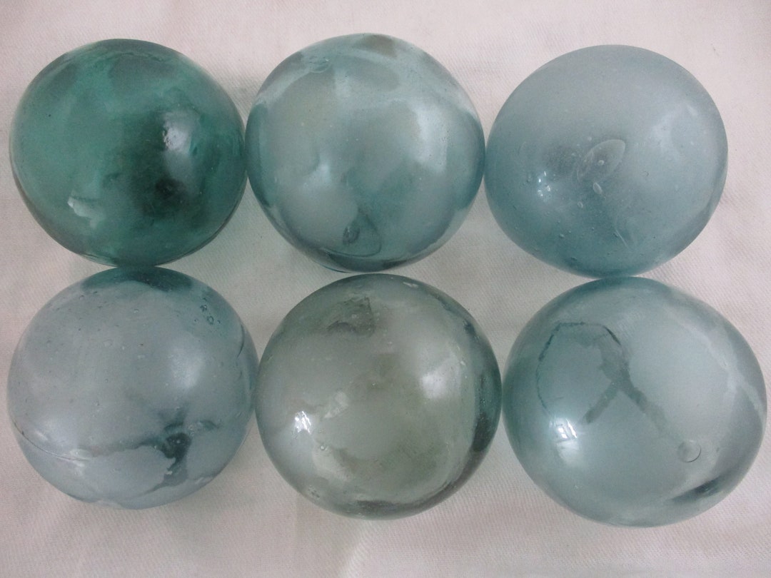 6 Net Patterned Alaska Beach Combed Japanese Glass Floats - Etsy