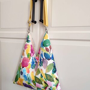 Floral Hobo Bag: Colorful Japanese Azuma Bukuro Crossbody Purse - Etsy