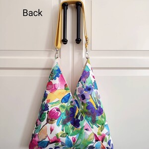 Floral Hobo Bag: Colorful Japanese Azuma Bukuro Crossbody Purse - Etsy