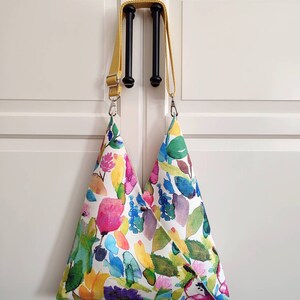 Floral Hobo Bag: Colorful Japanese Azuma Bukuro Crossbody Purse - Etsy