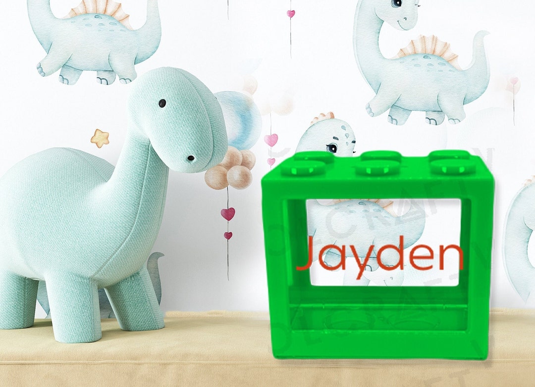 Personalised Building Brick Money Box | Decorative Savings Bank | Gift ...