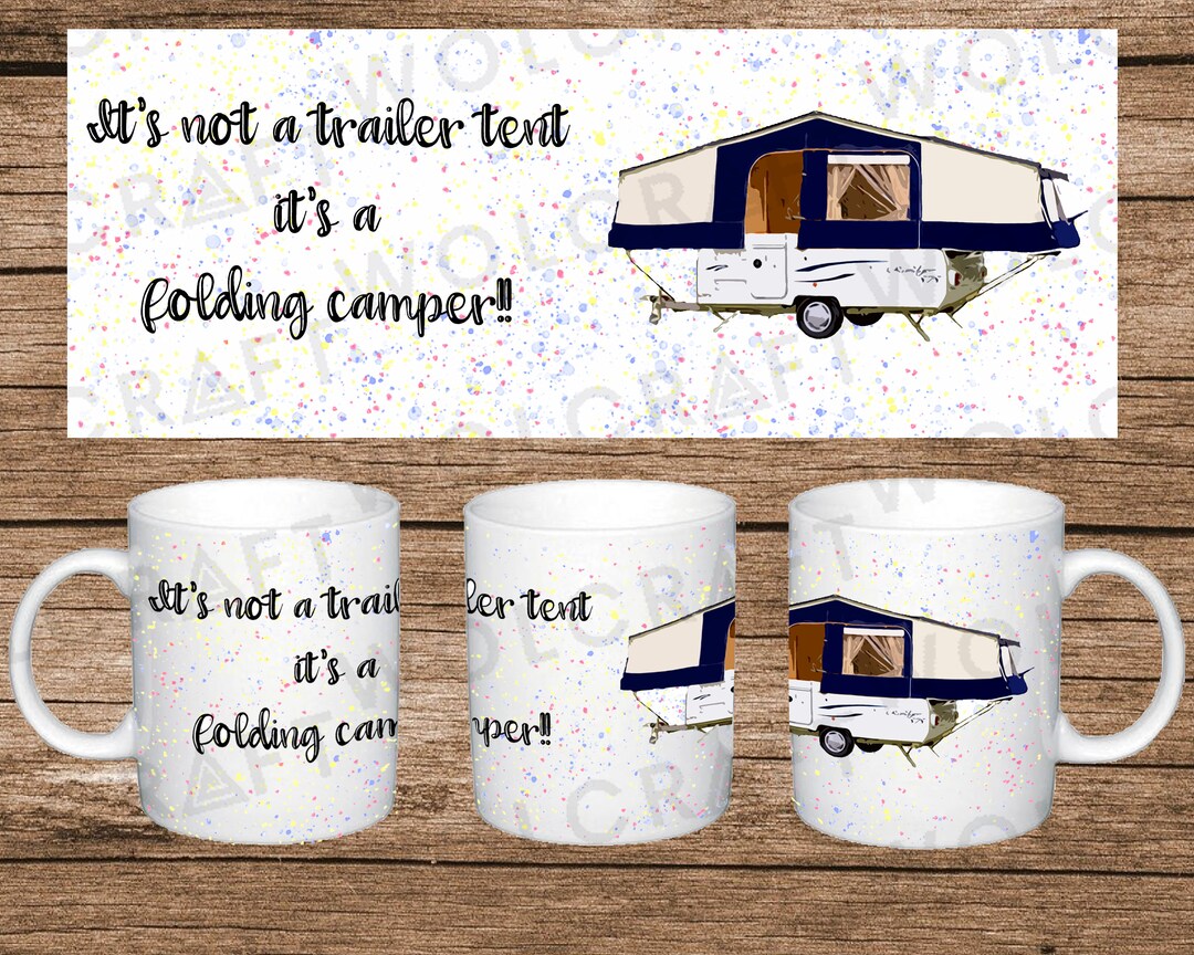Folding Camper Mug Enamel Mug Camping Mug Touring Mug - Etsy Singapore