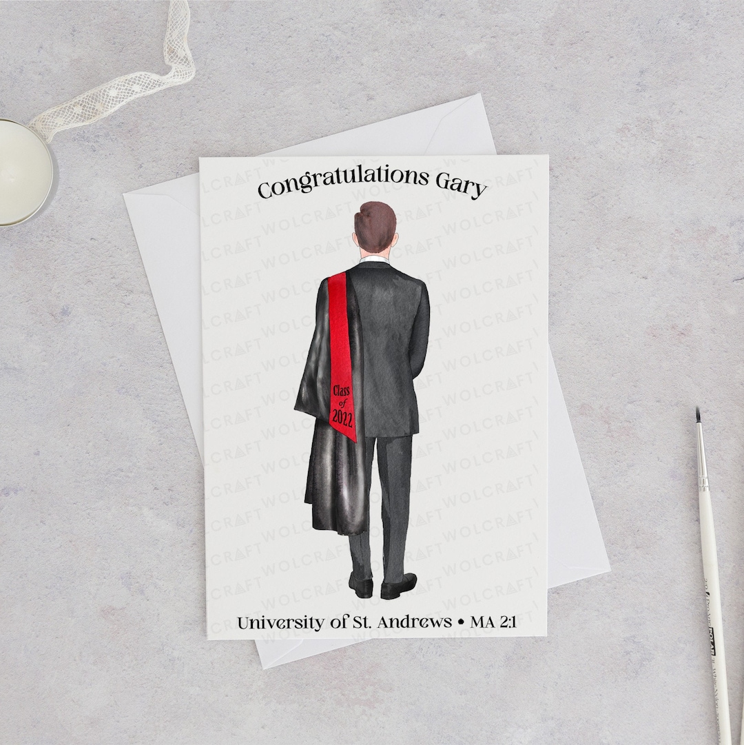 Personalised Graduation Card Male | Graduation Card | Brother Card ...