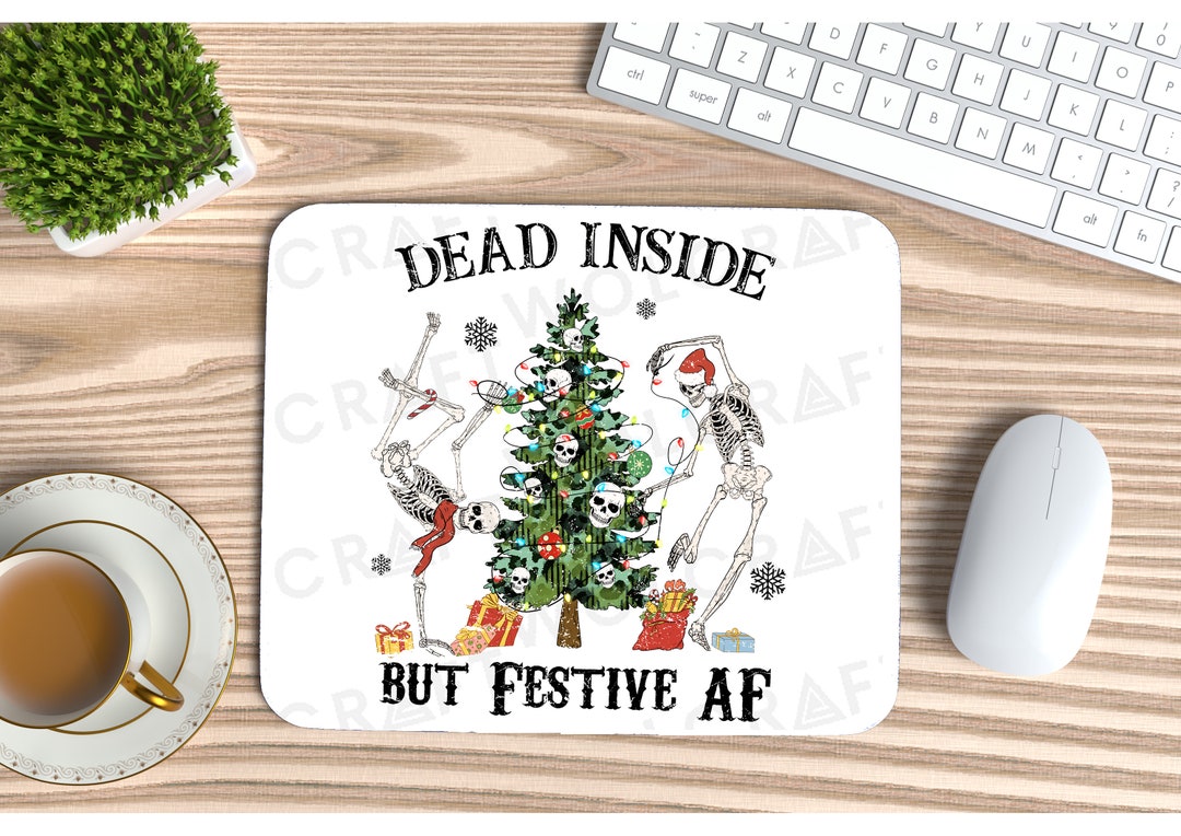 Novelty Festive Mouse Mat Funny Christmas Mouse Mat Secret Santa Gift ...
