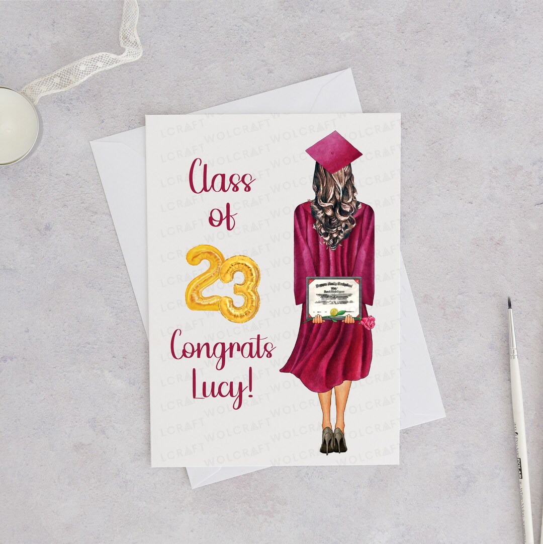 Personalised Graduation Class of '23 Card | Graduation Card | Sister ...