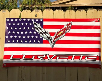 Corvette Vinyl Banner - Etsy