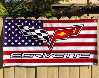 Corvette Vinyl Banner - Etsy