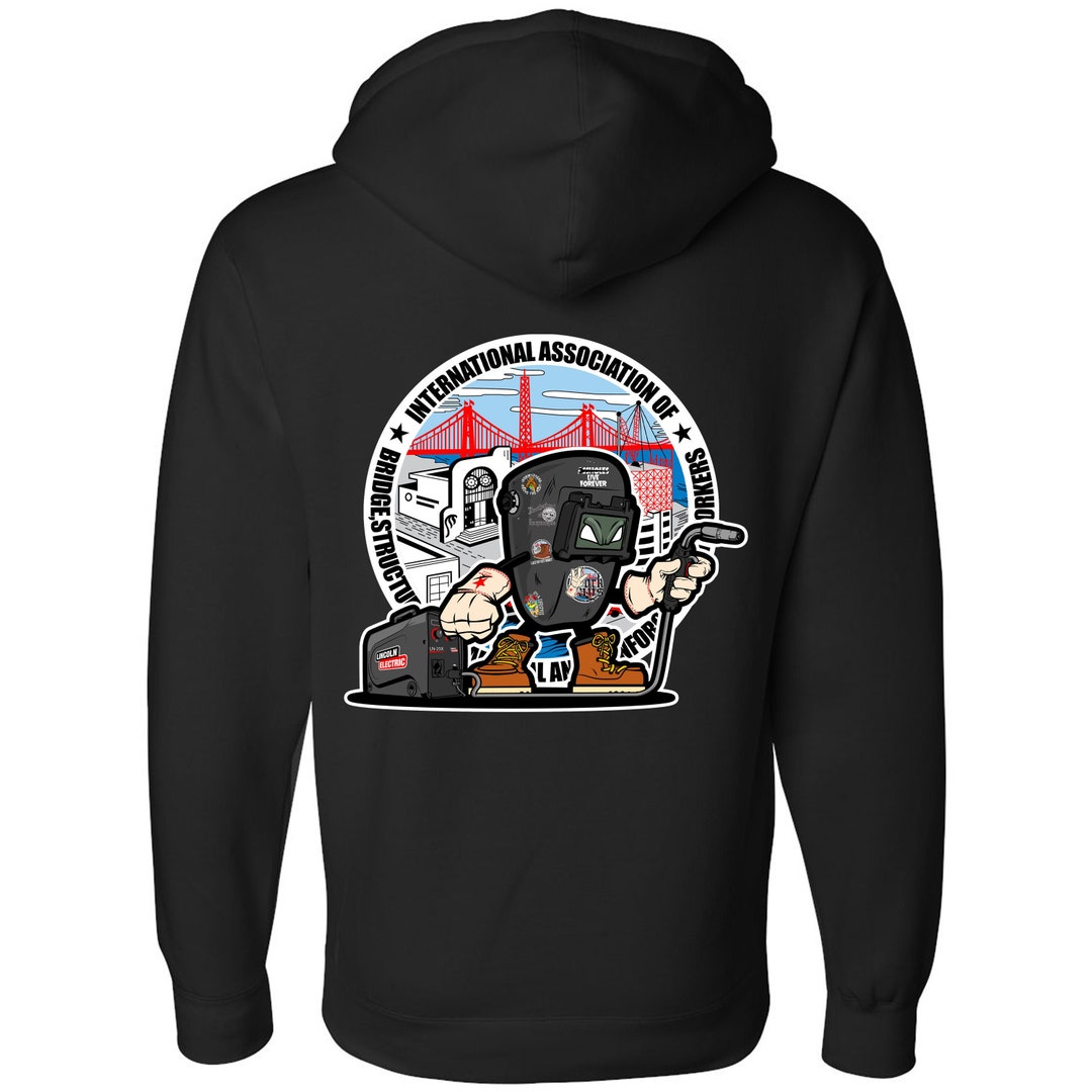 Ironworker Pullover Hoodie Blue Collar Ironworker Husband Dad Gift ...