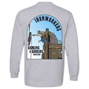 Ironworker Long Sleeve | Union Ironworker T-shirt | Welding T-shirt ...