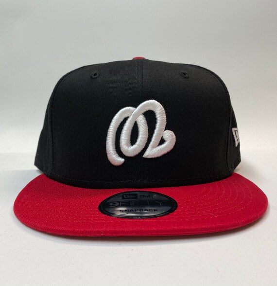 Washington Nationals upside down 9/50 cap Red/black Baseball | Etsy