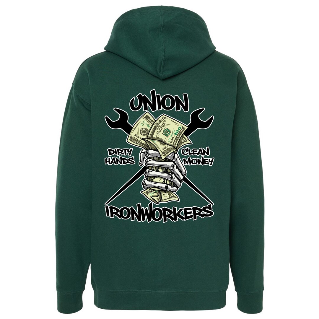 Ironworker Pullover Hoodie | Blue Collar | Ironworker Husband | Dad ...