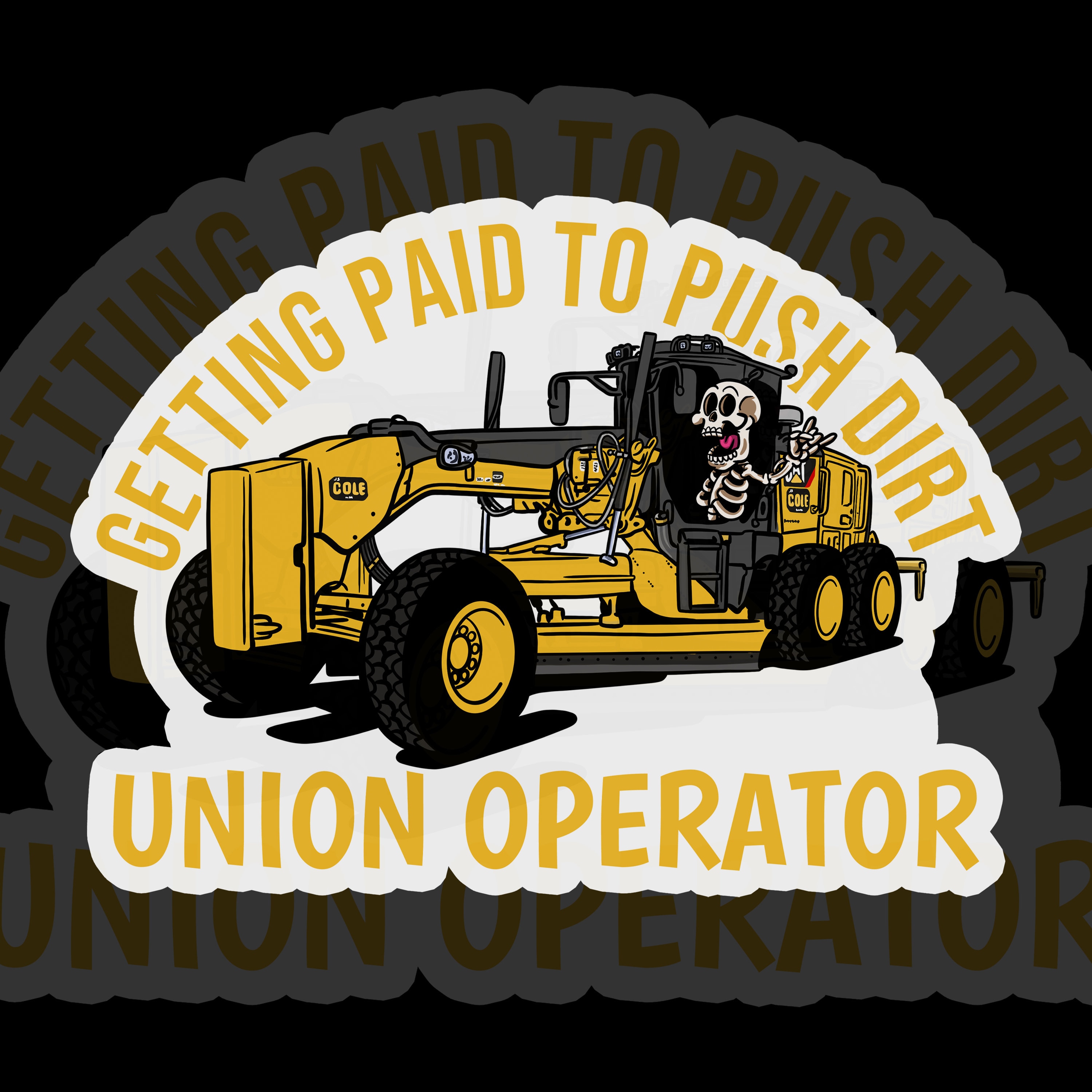 Operator Sticker Heavy Equipment Operator Sticker Union Operator ...