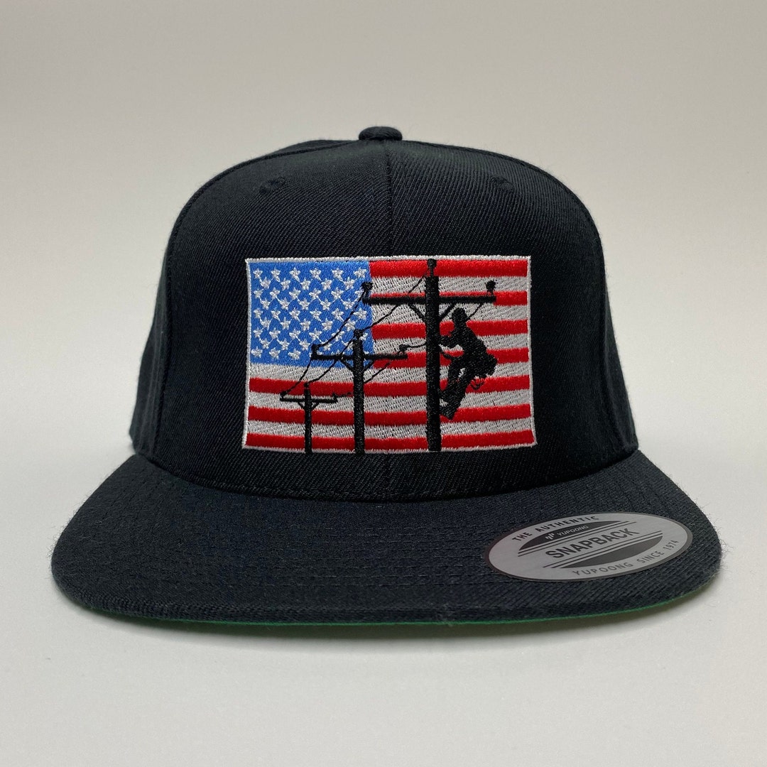 Lineman Snapback Hat | Union Lineman | Lineworker | Union Electrician ...