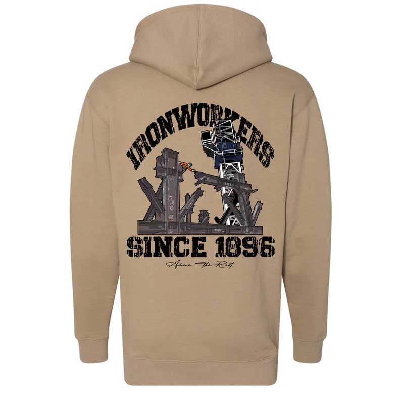 Ironworker Pullover Hoodie Blue Collar Ironworker Husband - Etsy