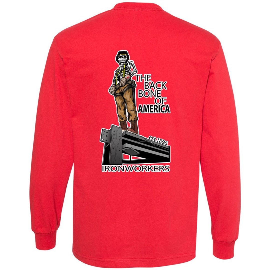 Ironworker Long Sleeve | Union Ironworker T-shirt | Welding T-shirt ...