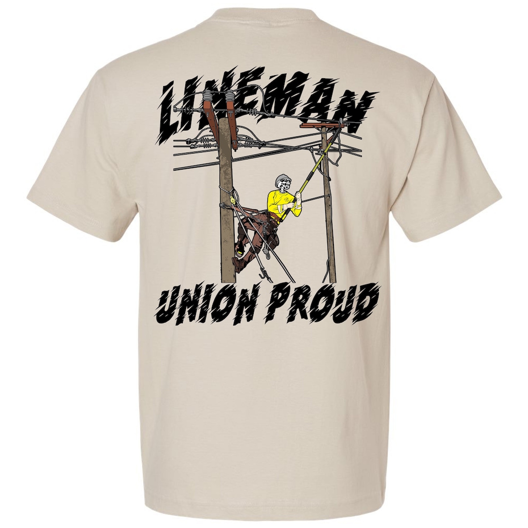 Lineman T-shirt | Union Lineman T-shirt | Lineman T-shirt | Proud ...