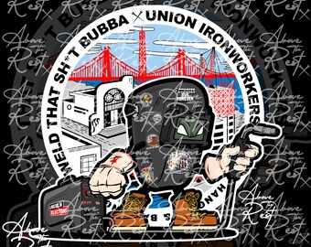 Ironworker Sticker Union Ironworker Sticker Rodbuster Sticker Welding ...