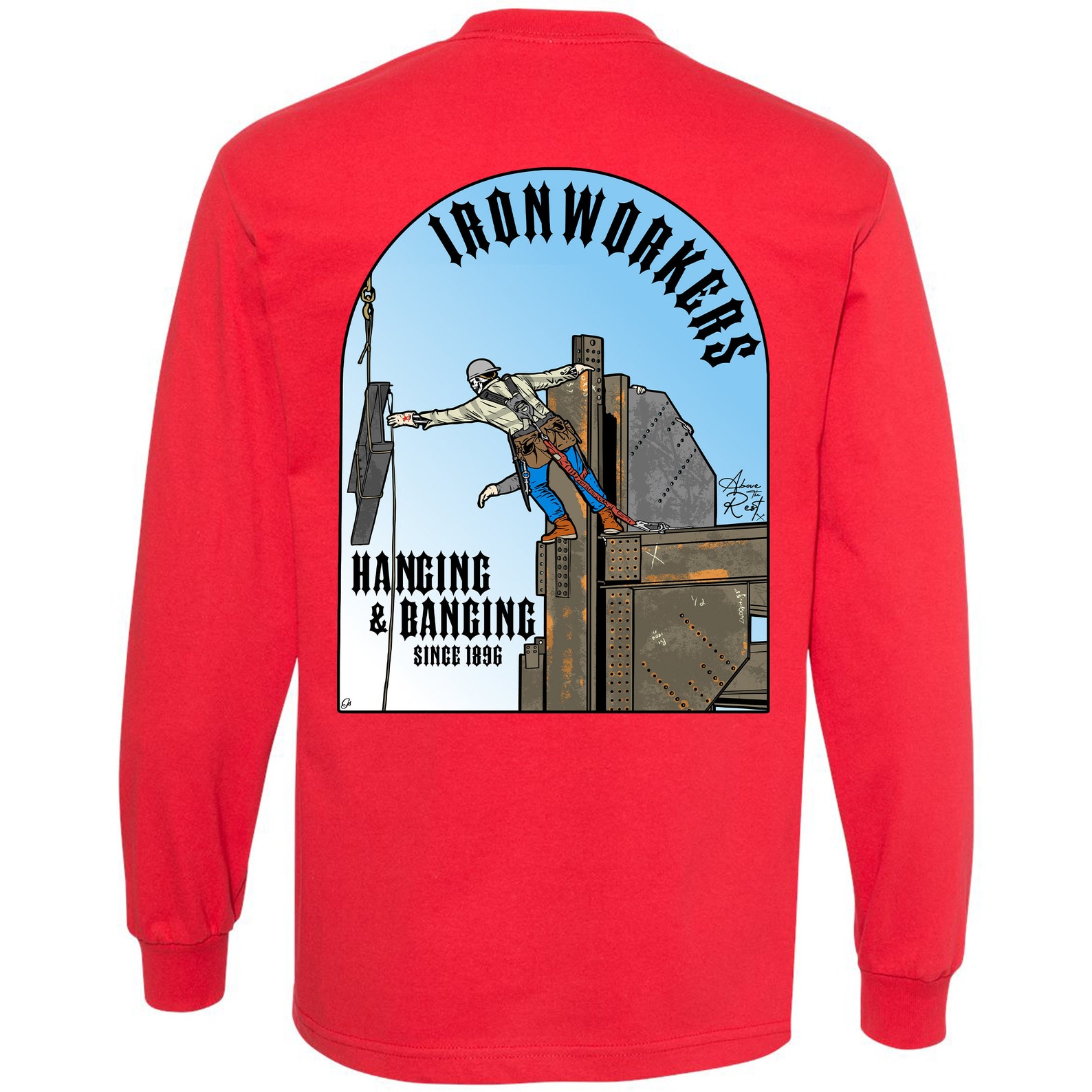Ironworker Long Sleeve | Union Ironworker T-shirt | Welding T-shirt ...