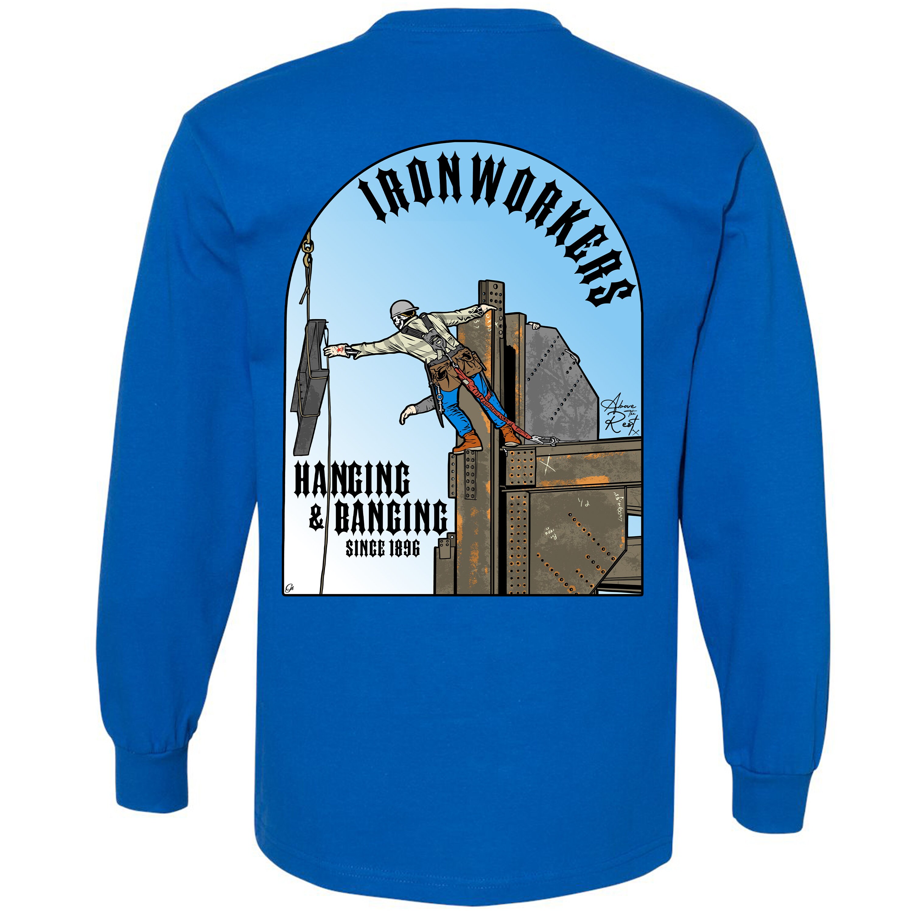 Ironworker Long Sleeve | Union Ironworker T-shirt | Welding T-shirt ...