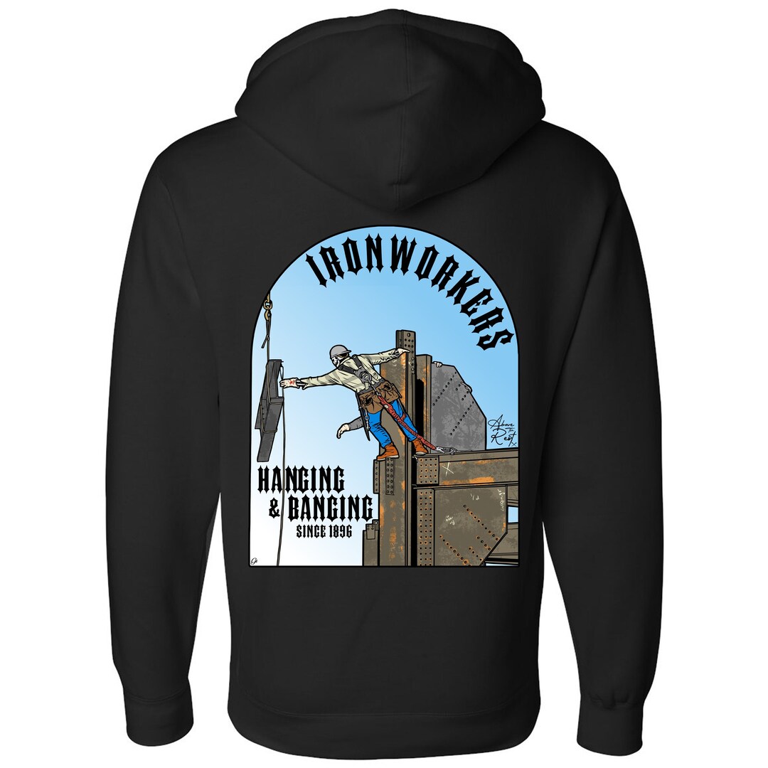 Ironworker Pullover Hoodie | Blue Collar | Ironworker Husband | Dad ...