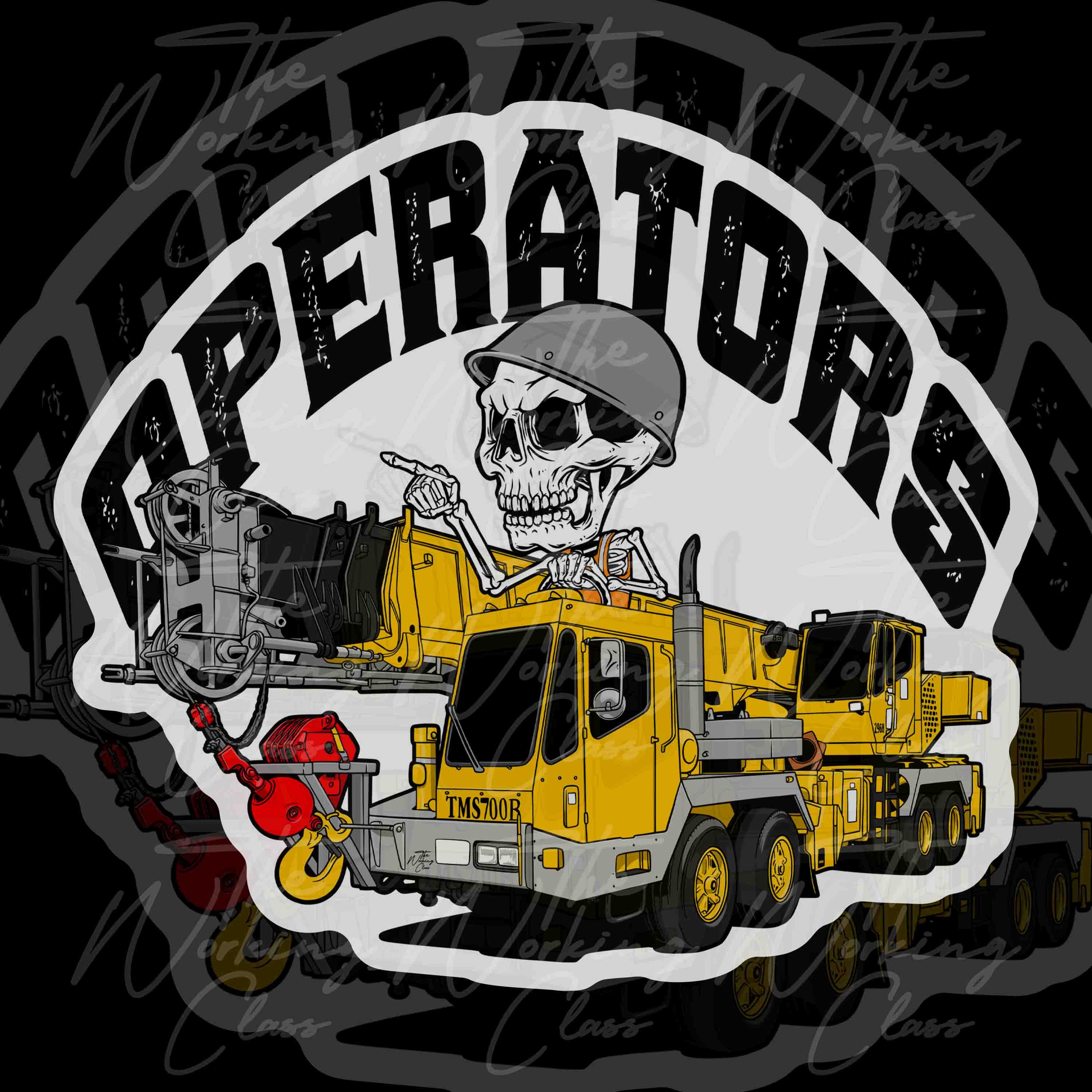 Operator Sticker Heavy Equipment Operator Sticker Union Operator ...