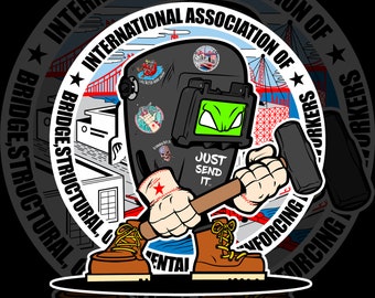 Union Ironworker Sticker - Etsy