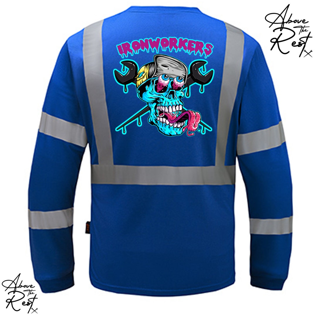 Ironworker Reflective Long Sleeve | Union Ironworker Gear | Welding T ...
