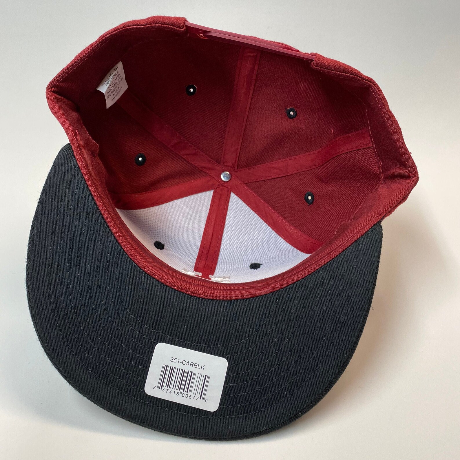 LA Los Angeles upside Down Cap Black/burgundy Baseball Cap | Etsy