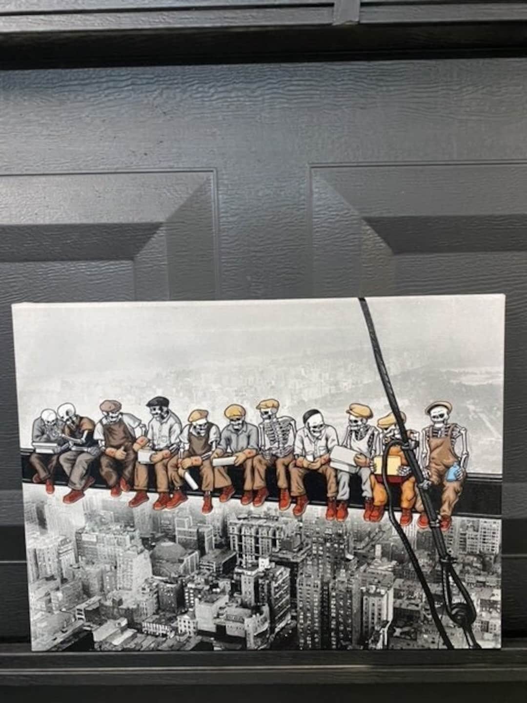 Ironworker Iconic Image Canvas | Ironworkers Sitting on Beam | Union ...