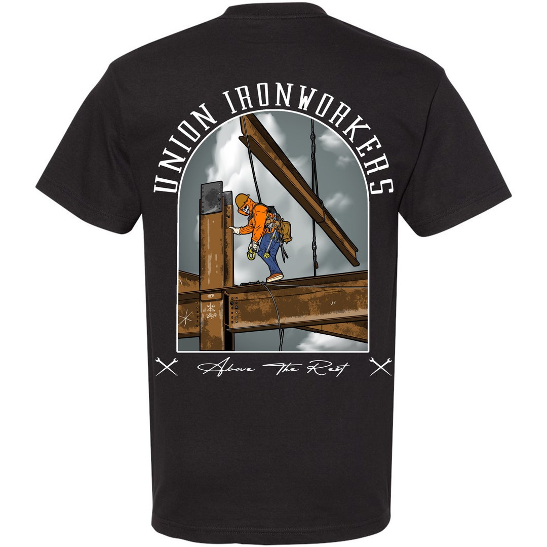 Ironworker T-shirt | Union Ironworker T-shirt | Welding T-shirt | Proud Ironworker T-shirt | Men ...