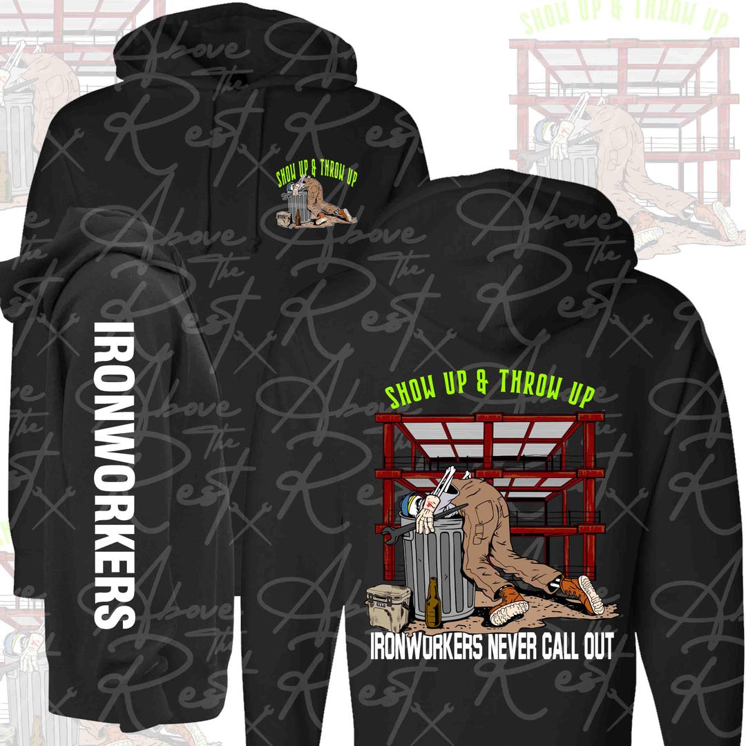 Ironworker Pullover Hoodie | Blue Collar | Ironworker Husband | Dad ...
