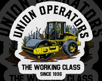 Operator Sticker Heavy Equipment Operator Sticker Union Operator ...