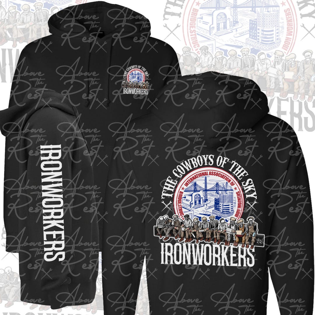 Ironworker Pullover Hoodie | Blue Collar | Ironworker Husband | Dad ...