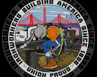 Ironworker Sticker Union Ironworker Sticker Rodbuster Sticker Welding ...