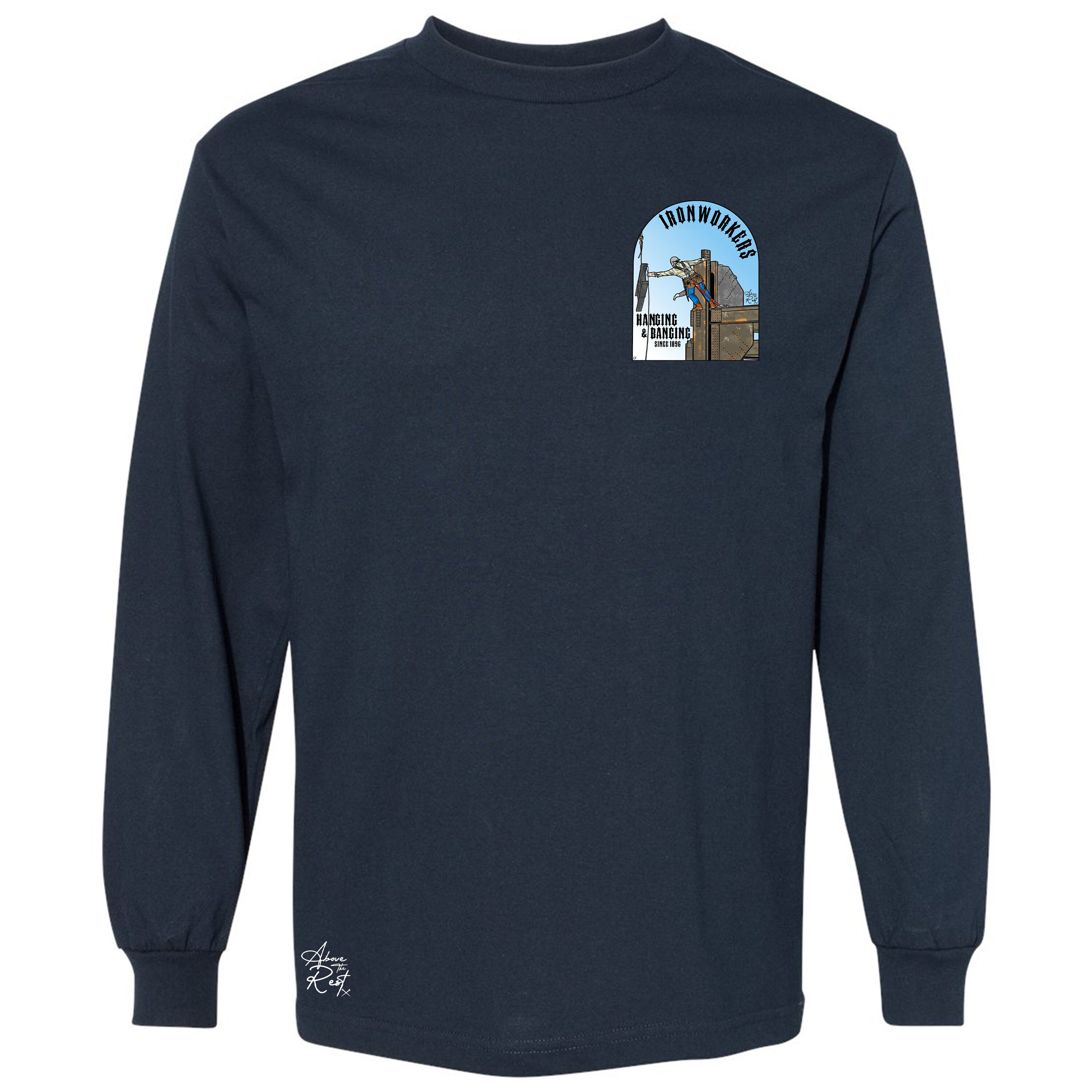 Ironworker Long Sleeve | Union Ironworker T-shirt | Welding T-shirt ...
